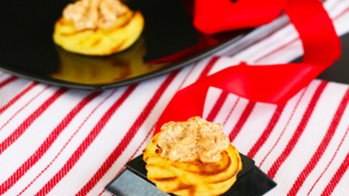 Nidi di purè con mousse di Ricotta - Lo shop delle olive da tavola by ...